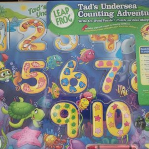 Leapfrog | Toys | Leapfrog Wood Learning Puzzle Numbers | Poshmark